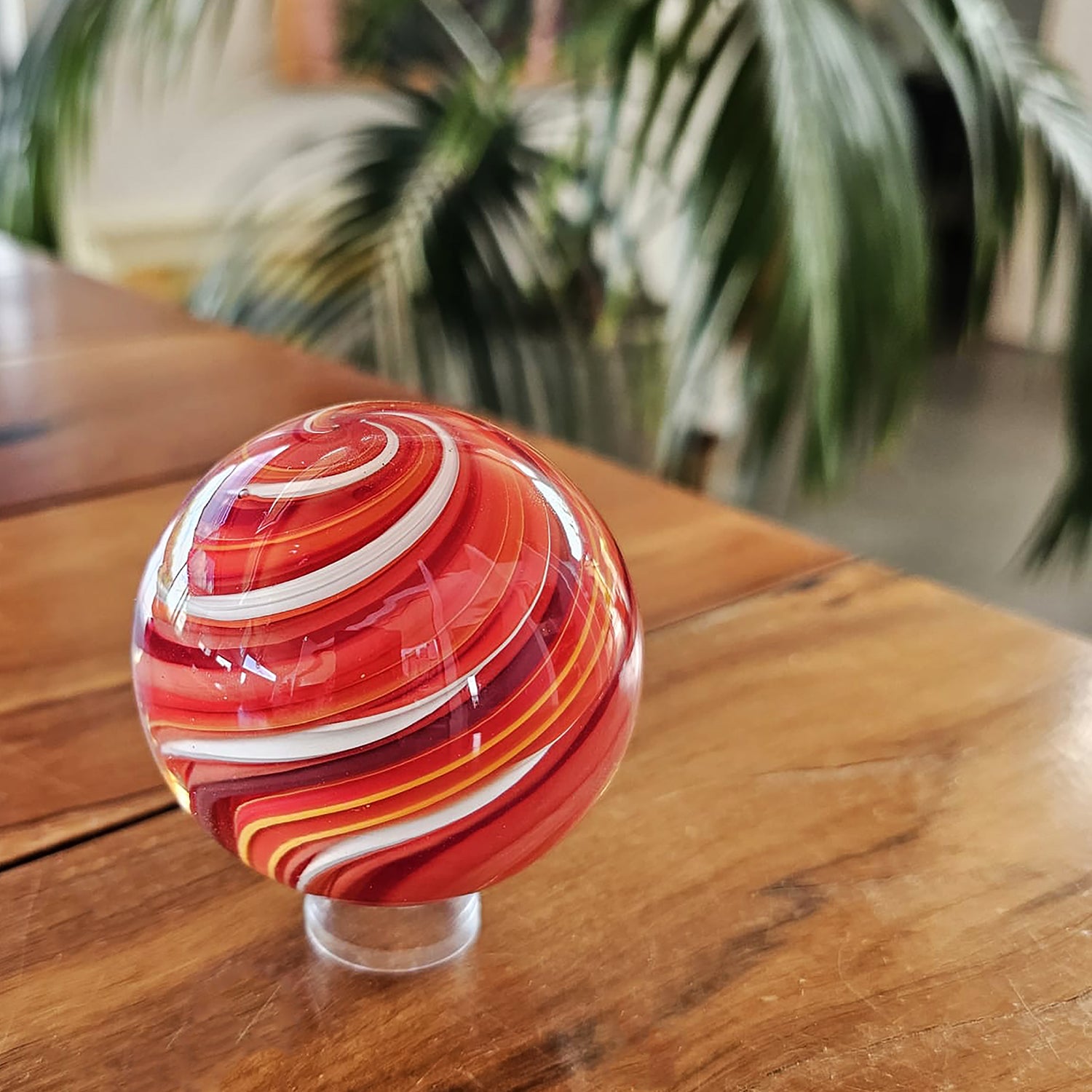 Handcrafted Glass Marble | NZ Glass Art | Art Glass | Lava Glass