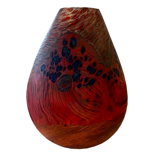 Fiery Mountain Teardrop Large 10683 | NZ Glass Art | Lava Glass