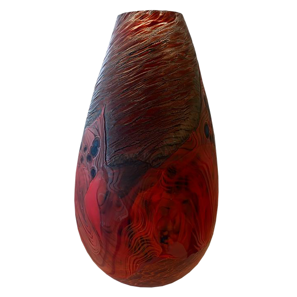 Fiery Mountain Teardrop Large 10683 | NZ Glass Art | Lava Glass