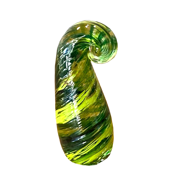 Freestanding Koru Large | Sustainable Glass Art | Lava Glass