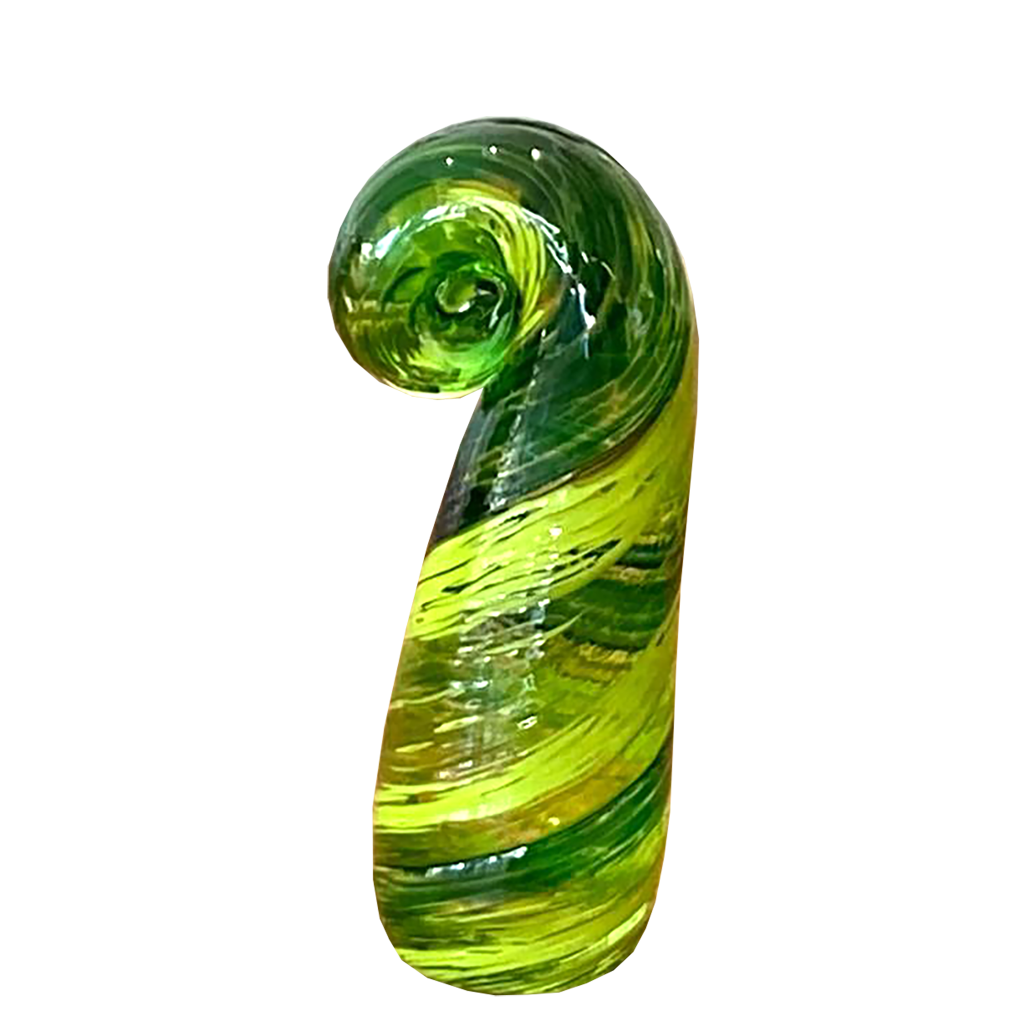 Freestanding Koru Large | Sustainable Glass Art | Lava Glass