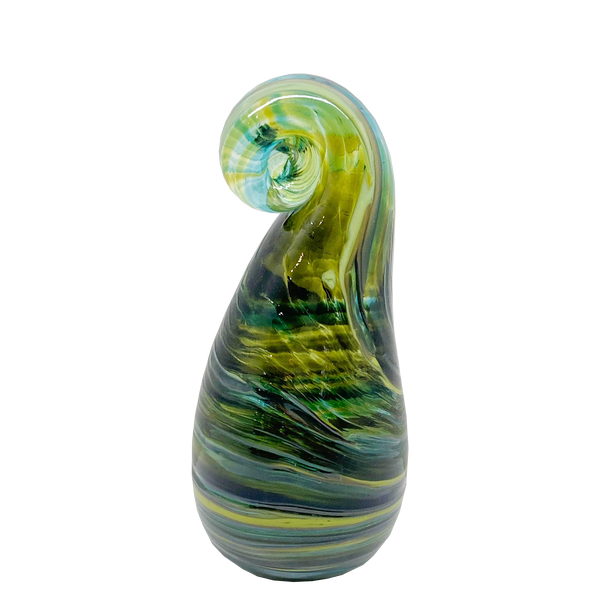 Freestanding Koru Small | New Zealand Glass Art | Lava Glass