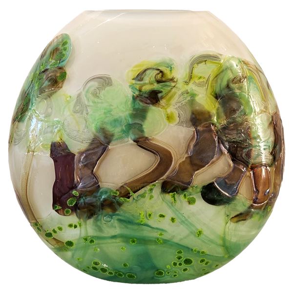 Windswept Tree Vase 11419 | Collectable Glass Art | Lava Glass