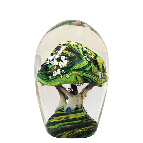 Cherry Blossom Tree Paperweight | New Zealand Glass Art | Lava Glass
