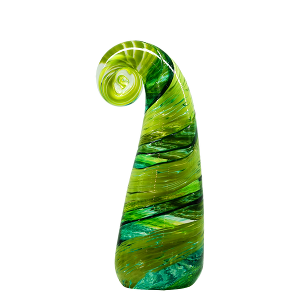 Freestanding Koru Large | NZ Glass Art | Lynden Over | Lava Glass
