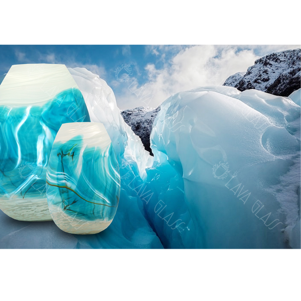 Glacier Volcanic Rock | New Zealand Glass Art | Lava Glass