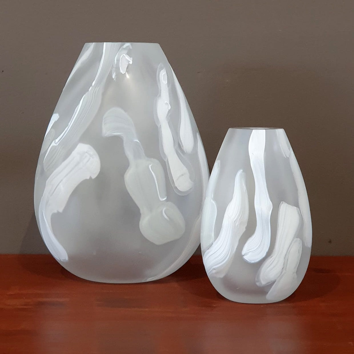 Inanga Pounamu Teardrop Small | NZ Glass Art | Lava Glass