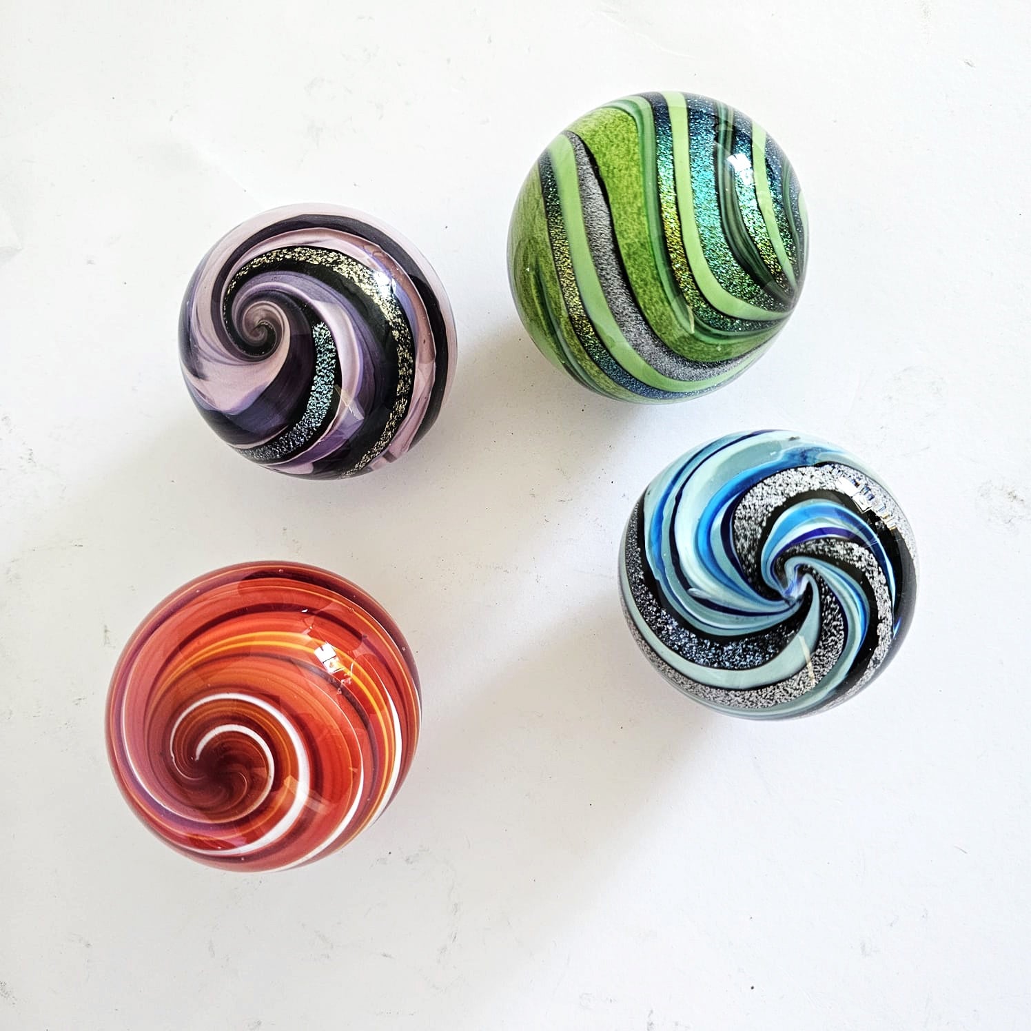 Handcrafted Glass Marble | NZ Glass Art | Art Glass | Lava Glass