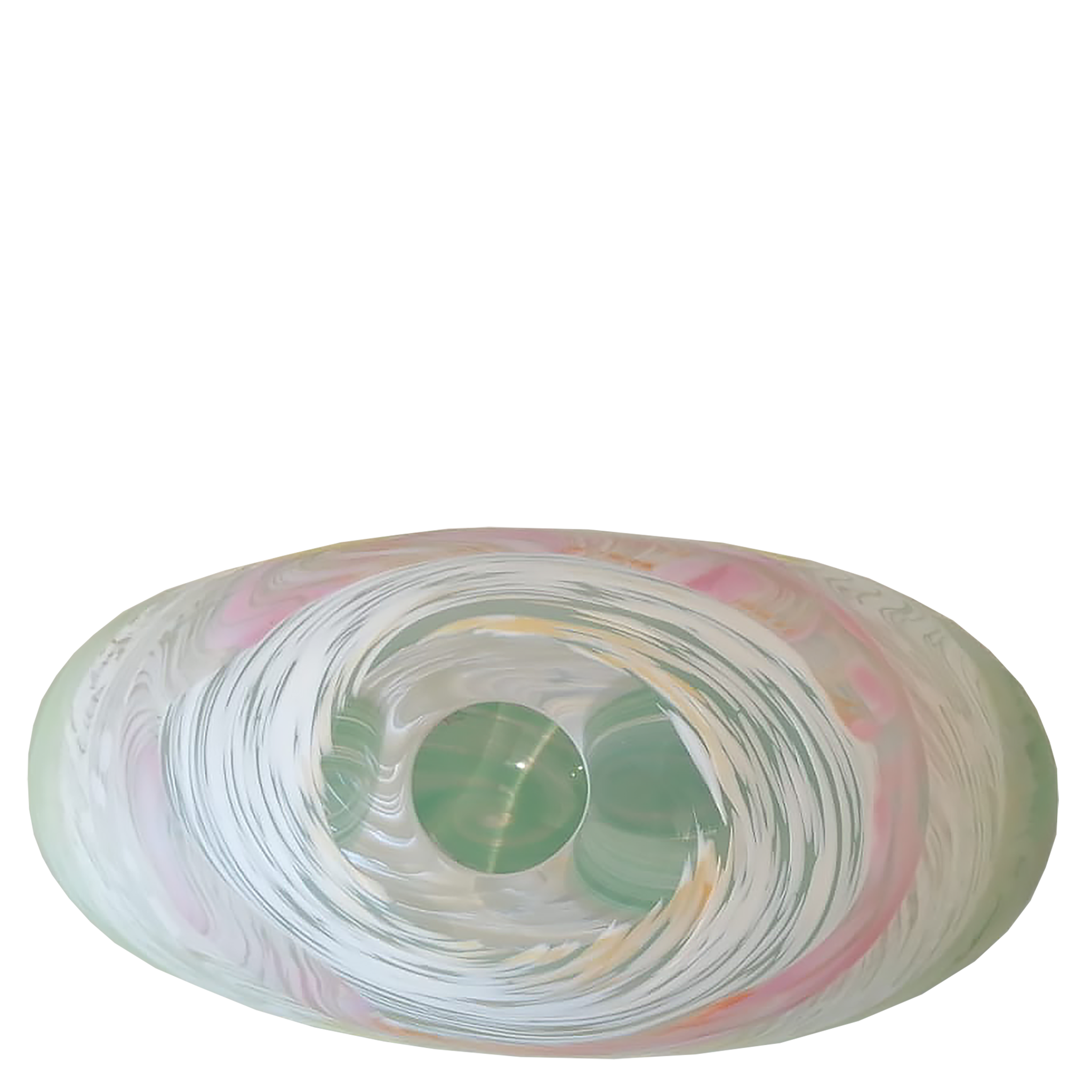 Mellow Yellow River Stone | New Zealand Glass Art | Lava Glass