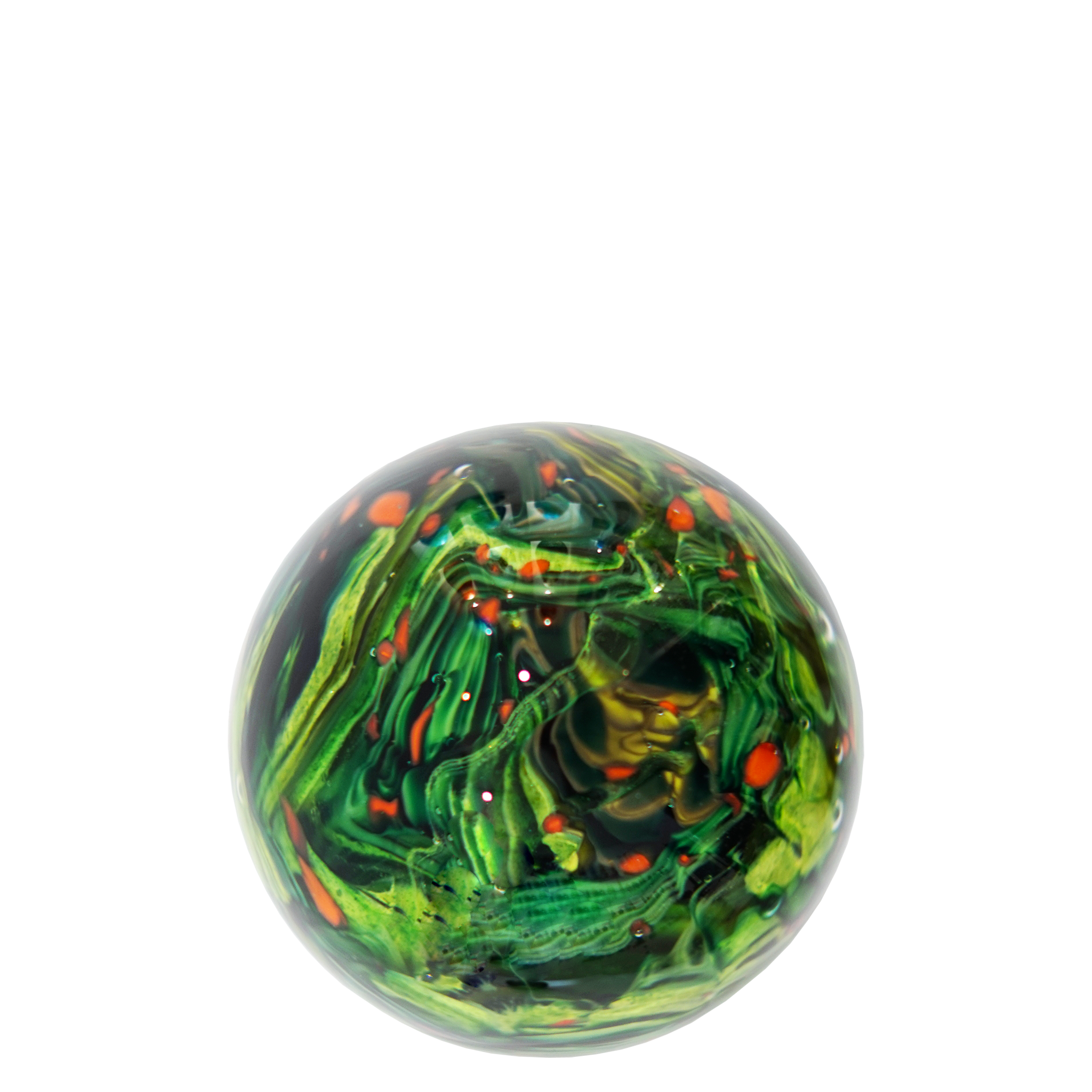 Pohutukawa Tree Paperweight | New Zealand Glass Art | Lava Glass