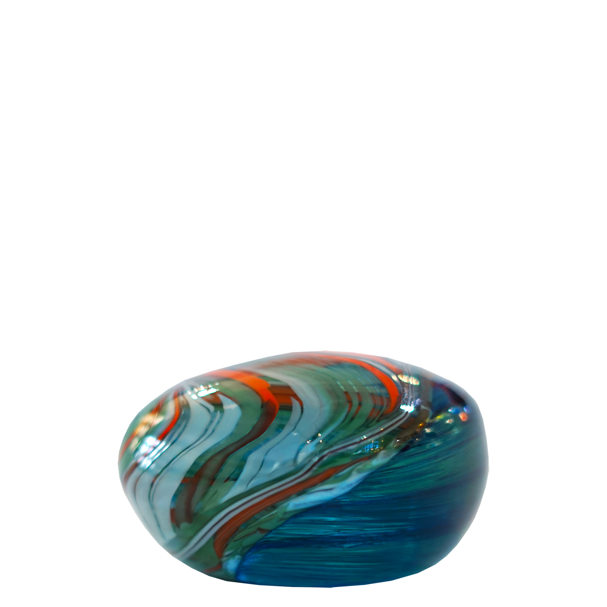 Rainbow Mountain Volcanic Rock | New Zealand Glass Art | Lava Glass