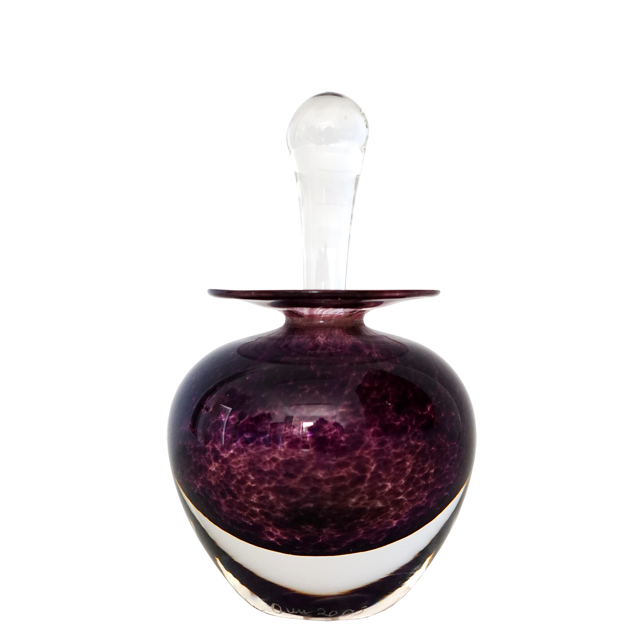 Speckled Perfume Bottle | New Zealand Glass Art | Lava Glass